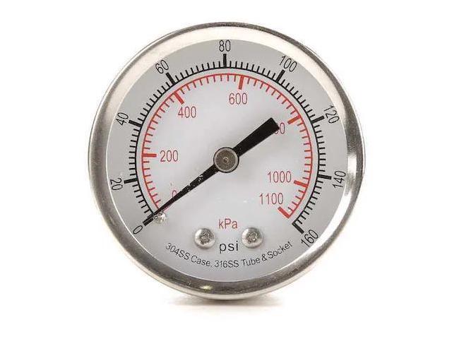 Click here for ZORO SELECT 4FMV1 Commercial Pressure Gauge  0 to... prices