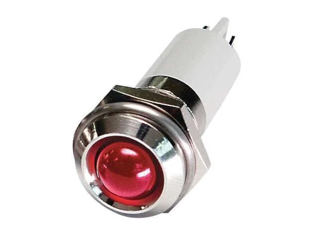 Click here for ZORO SELECT 24M109 Round Indicator Light Red 12VDC prices