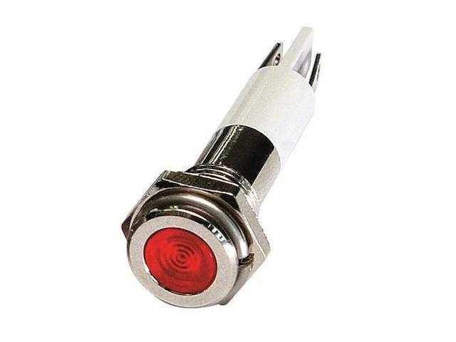 Click here for ZORO SELECT 24M060 Flat Indicator Light Red 12VDC prices