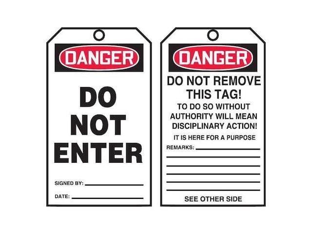 Click here for ACCUFORM TAR140 Danger Tag By The Roll  General Sa... prices