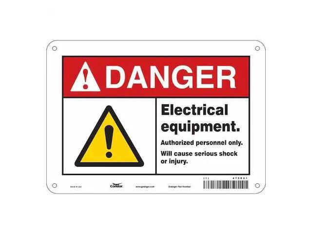Click here for CONDOR 475R91 Safety Sign  7 in Height  10 in Widt... prices