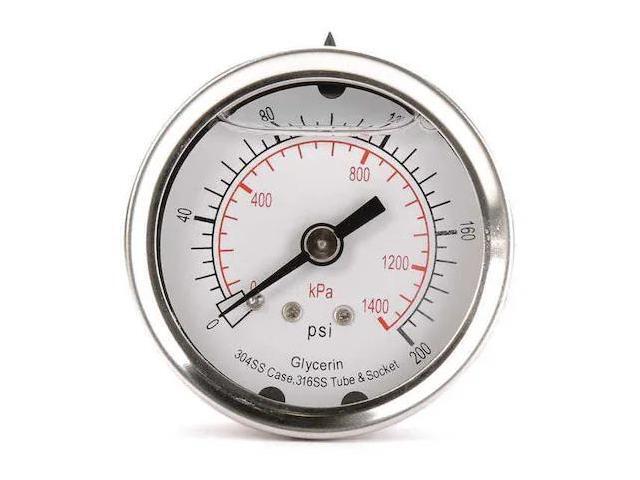 Click here for ZORO SELECT 4CFP3 Commercial Pressure Gauge  0 to... prices