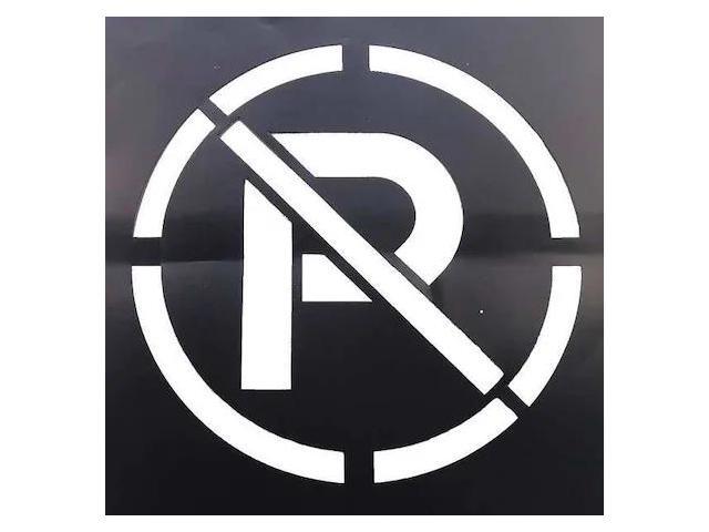 Click here for ZORO SELECT 20Y543 Stencil  Symbol  No Parking Sym... prices