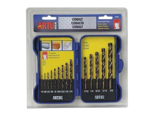 Click here for ARTU 01304 14pc. Cobalt 135 Degrees Drill Bit Set prices