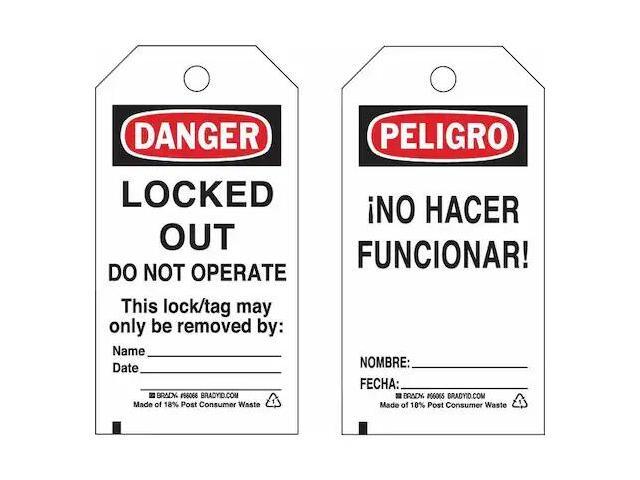 Click here for BRADY 133495 Lockout Tag 5-3/4 H 3 W Paper prices