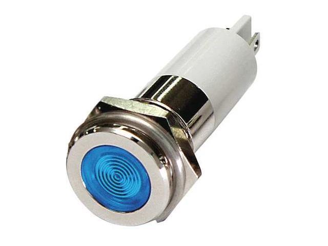 Click here for ZORO SELECT 24M130 Flat Indicator Light Blue 12VDC prices