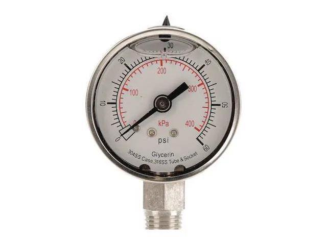 Click here for ZORO SELECT 4FML1 Pressure Gauge Test 2 In prices