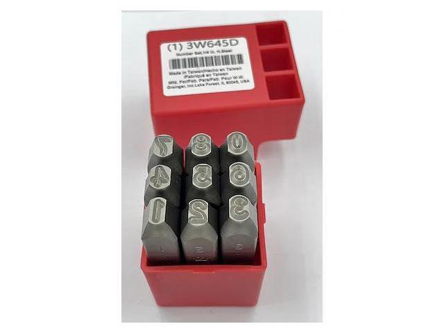 Click here for ZORO SELECT 3W645 Number Set 1/4 In. H Steel prices
