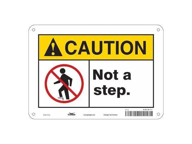 Click here for CONDOR 469R11 Safety Sign  7 in Height  10 in Widt... prices