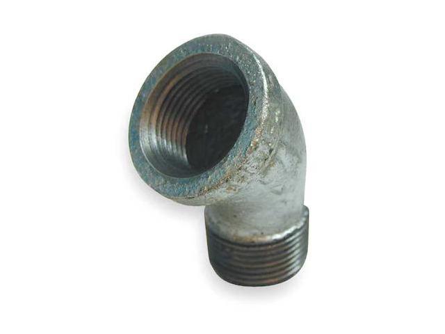 Click here for ZORO SELECT 5P839 1/2 FNPT x MNPT Galvanized 45 De... prices