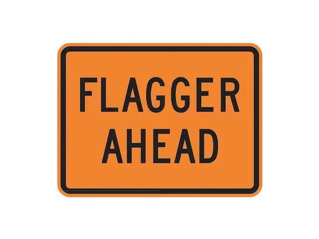 Click here for LYLE W20-7P-24HA Flagger Ahead Traffic Sign  18 in... prices