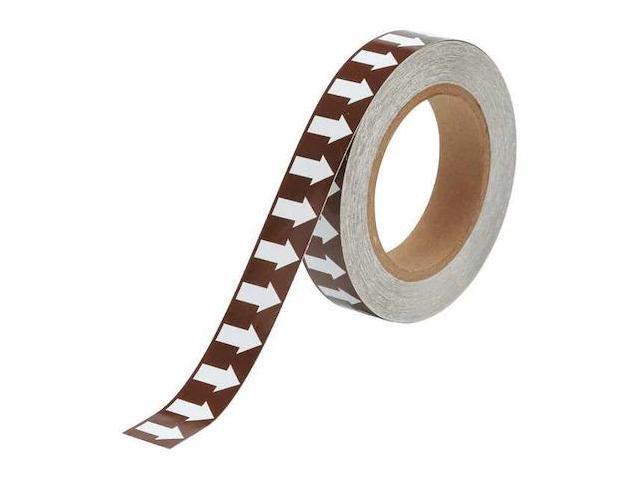 Click here for BRADY 109928 Arrow Tape White/Brown 1 In. W prices