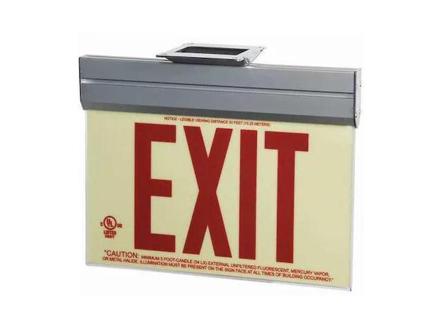 Click here for ZORO SELECT GRAN11407 Exit Sign 7 1/2 in x 13 in P... prices