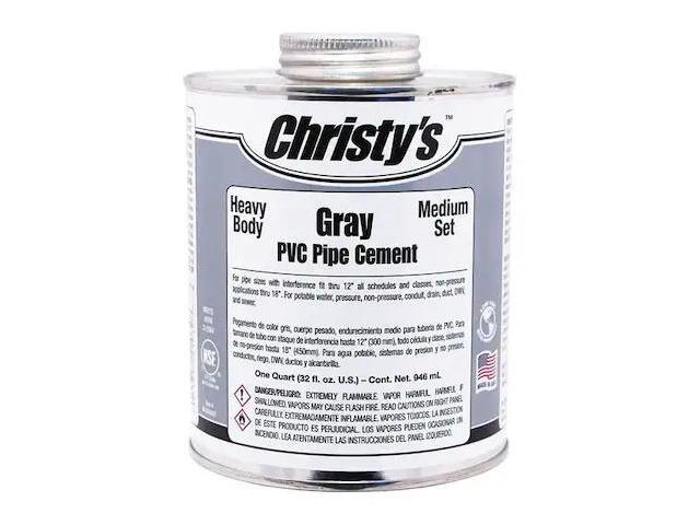 Click here for CHRISTYS RH-BGLV-HP-24 Pipe Cement Gray 8 oz. prices