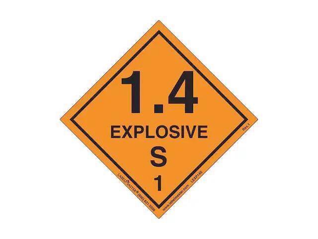 Click here for LABELMASTER LEXP14S Explosive 1.4 S Label Paper PK... prices