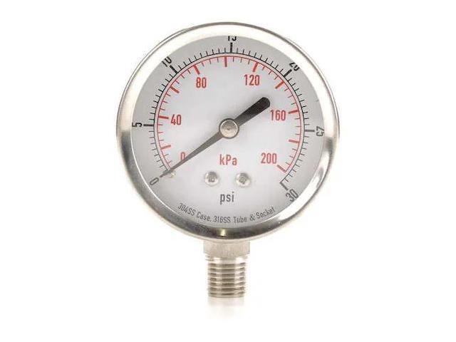 Click here for ZORO SELECT 4FMN1 Commercial Pressure Gauge  0 to... prices