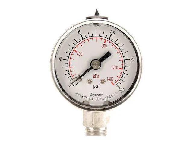 Click here for ZORO SELECT 4CFG1 Commercial Pressure Gauge  0 to... prices
