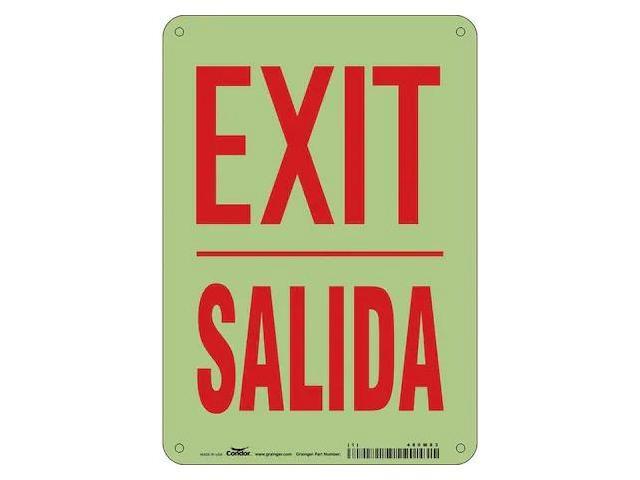 Click here for CONDOR 480M93 Exit Sign  Plastic  7 W  10 H  Exit/... prices