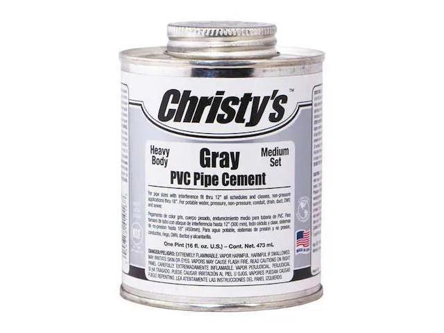Click here for CHRISTYS RH-BGLV-PT-12 Pipe Cement Gray 16 oz. prices