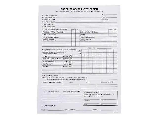Click here for BRADY EP1 Confined Space Entry Permits Paper prices