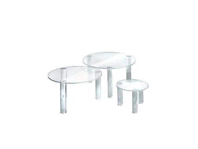 Click here for AZAR DISPLAYS 515304 3-Piece Acrylic Small Round R... prices