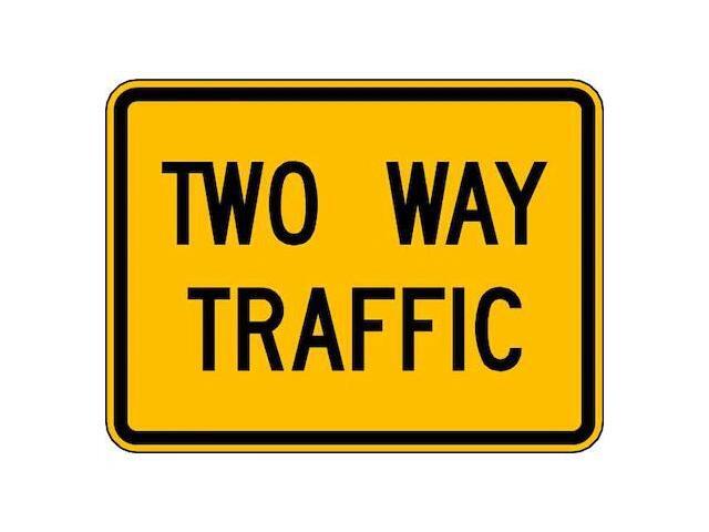 Click here for LYLE W6-3P-24HA Traffic Sign 18 x 24In BK/YEL 2WAY... prices