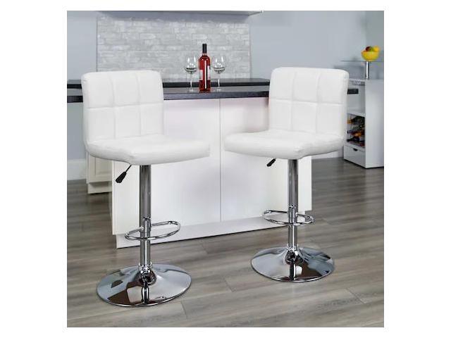 Click here for 2 Pk. Contemporary White Quilted Vinyl Adjustable... prices