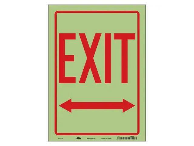 Click here for CONDOR 480M11 Exit Sign  Vinyl  10 W  14 H  Exit... prices