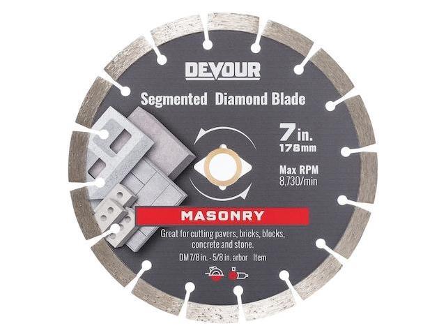 Click here for DEVOUR MB070SM 7 Masonry Metal Bond Segmented Rim... prices