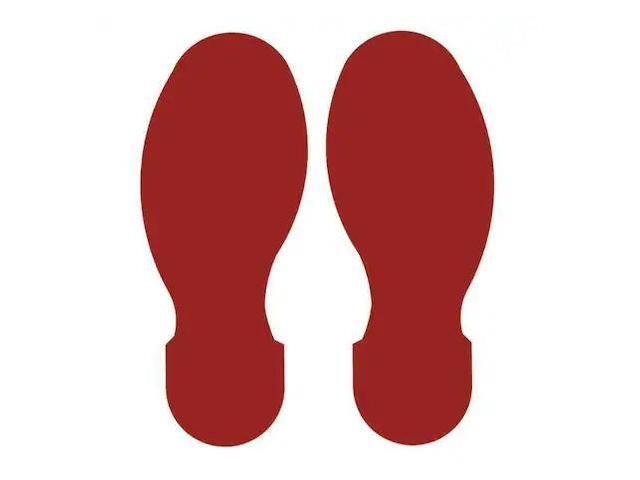 Click here for BRADY 104406 Floor Marking Tape Foot Shape Red PK1... prices