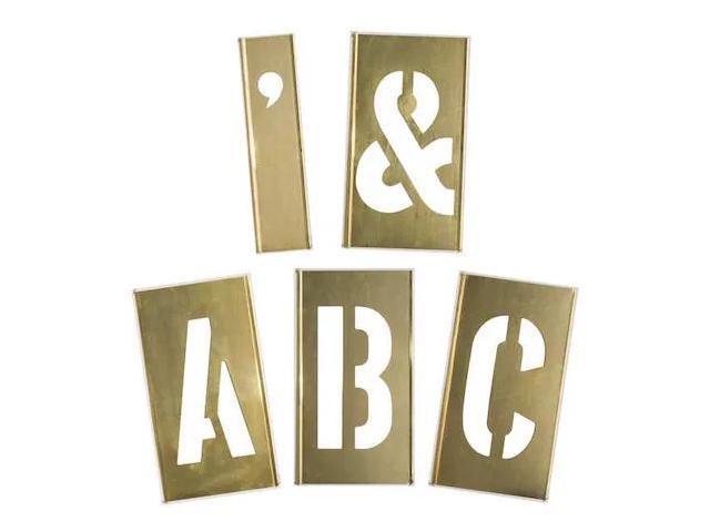 Click here for ZORO SELECT 1F047 Interlocking Stencil Letters Bra... prices