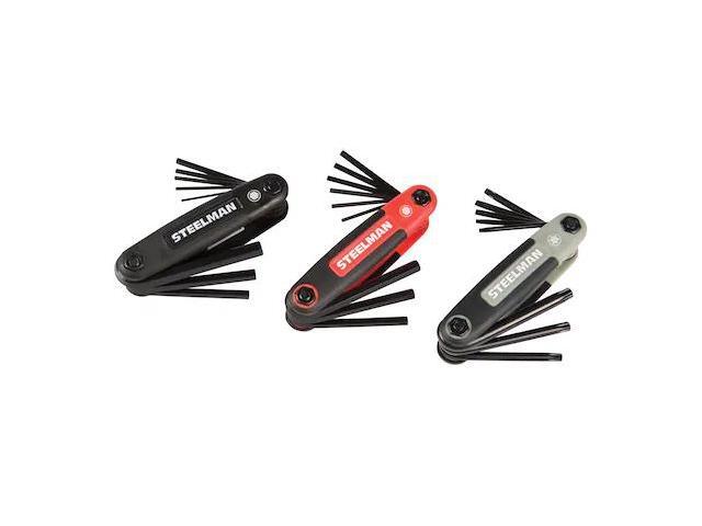 Click here for STEELMAN 41928 3-Piece Folding Hex Key Set; Includ... prices