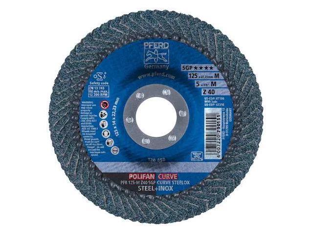 Click here for PFERD 67196 5 x 7/8 A. H. POLIFAN Flap Disc - Z SG... prices