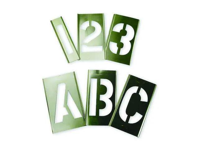 Click here for ZORO SELECT 6A232 Interlocking Stencil Numb & Lett... prices