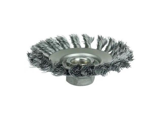 Click here for WEILER 13426 Knot Wire Bevel Brush 4 .020 Steel Fi... prices