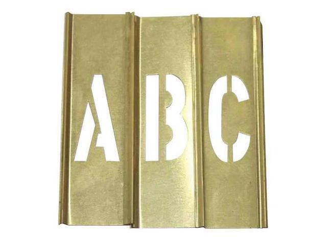 Click here for ZORO SELECT 20Y506 Stencil Letters Kit 2 in Brass... prices