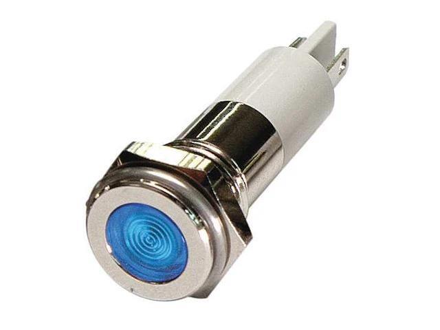 Click here for ZORO SELECT 24M107 Flat Indicator Light Blue 120VA... prices