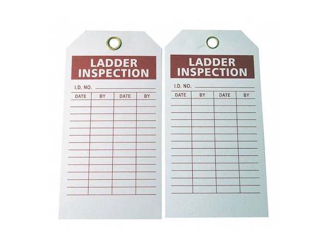 Click here for ZORO SELECT 9K964 Tag  Ladder Inspection  Polyeste... prices