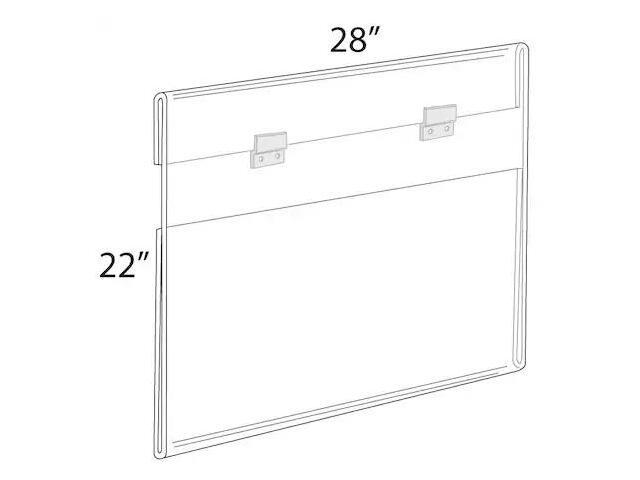 Click here for AZAR DISPLAYS 182722 28W x 22H Wall Mounted Poster... prices