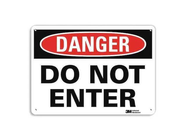 Click here for LYLE U1-1032-RA_10X7 Danger Sign  7 in Height  10... prices