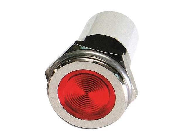 Click here for ZORO SELECT 24M168 Flat Indicator Light Red 24VDC prices