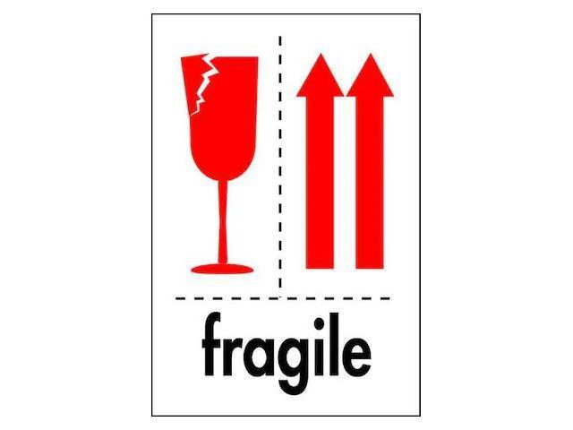 Click here for TAPECASE 16U905 Fragile Shipping Labels 6x4  White... prices