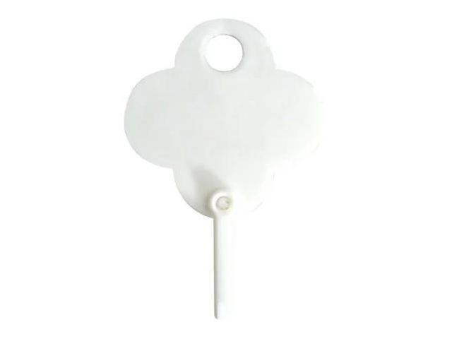 Click here for ZORO SELECT 33J873 Key Tag  White  Plastic  Reusab... prices