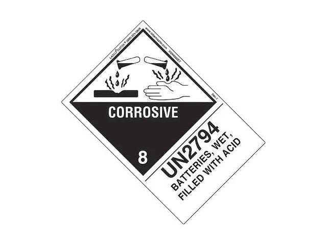 Click here for LABELMASTER HSN4800ET UN2794 Batteries Wet Filled... prices