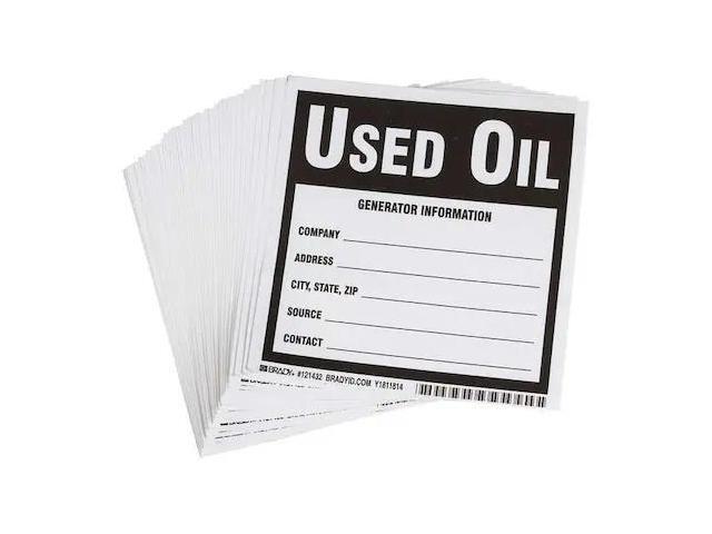Click here for BRADY 121432 Waste Label Vinyl 6 In. H 6 In. W PK1... prices