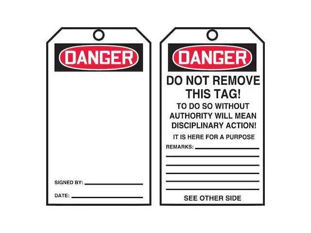 Click here for ACCUFORM TAR412 Danger Tag By The Roll 6-1/4 x 3 P... prices