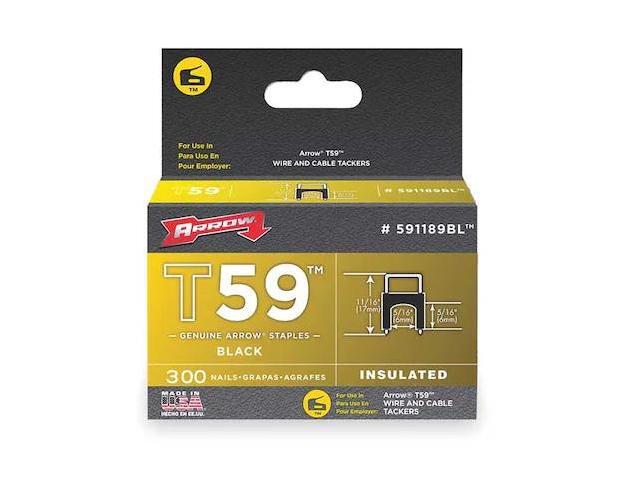 Click here for Arrow Insulated Staple  T59  13/64 L  PK300 Black... prices