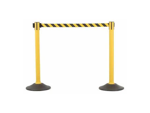 Click here for US WEIGHT U2055CYB Barrier Post with Belt HDPE Yel... prices