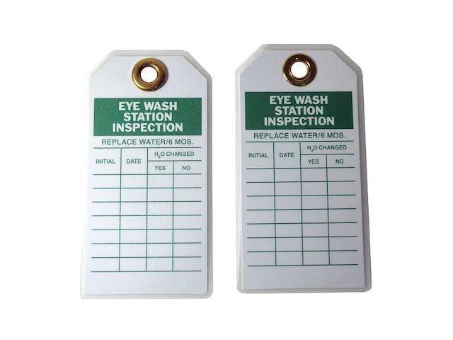 Click here for ZORO SELECT 9HUP5 Tag  Eyewash  Polyester  5 3/4 i... prices