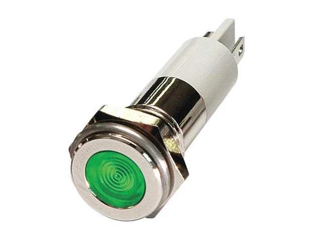 Click here for ZORO SELECT 24M106 Flat Indicator Light Green 120V... prices